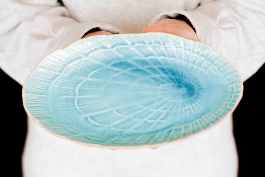 Mussel Plate Small Plate Pottery Plates Ring Plate Pottery Saucer ...