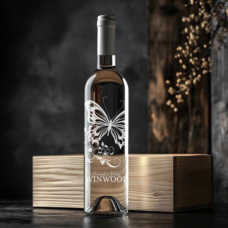 Custom Engraved Wine Glass Bottle Personalized Engraved Wine Glass ...