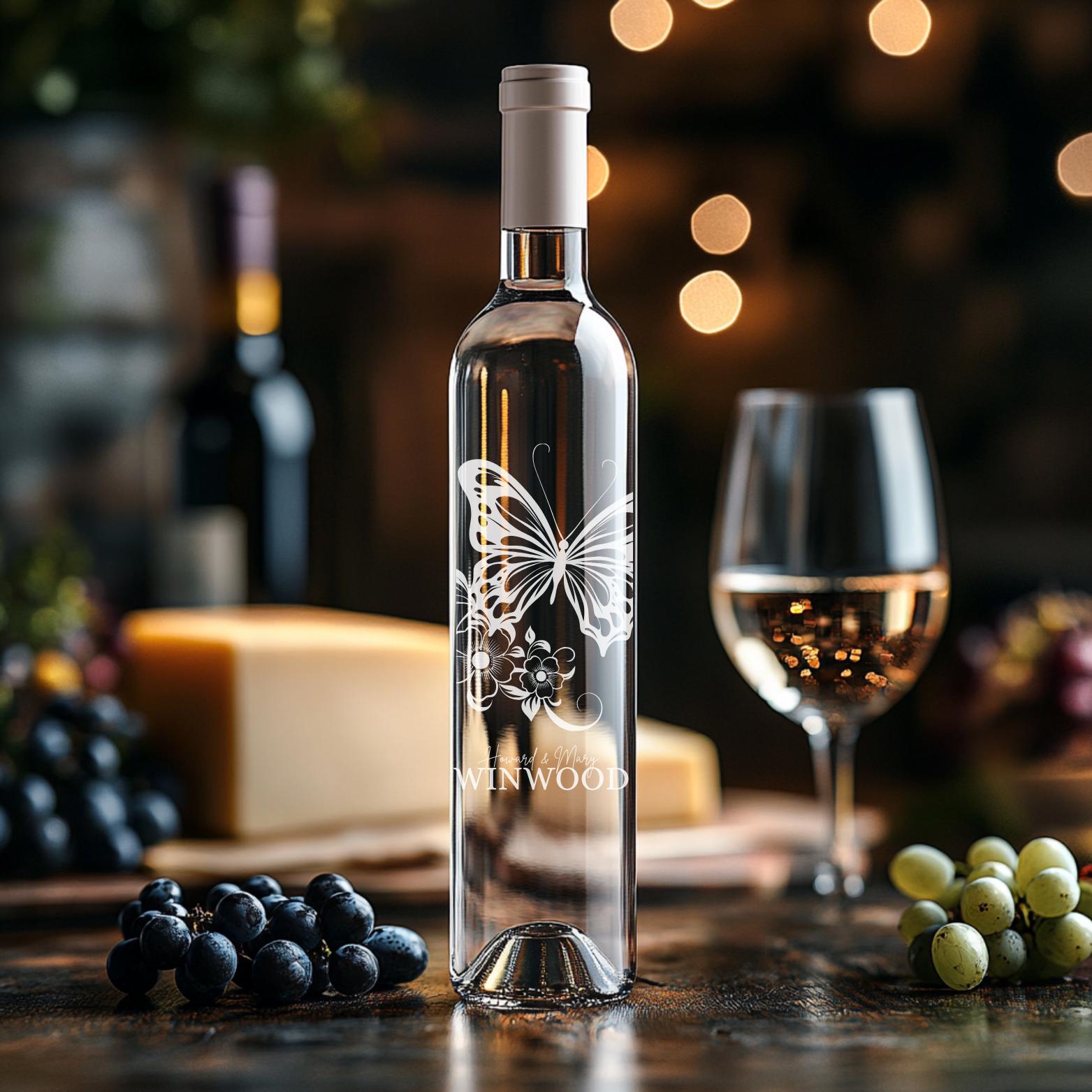 Custom Engraved Wine Glass Bottle Personalized Engraved Wine Glass ...