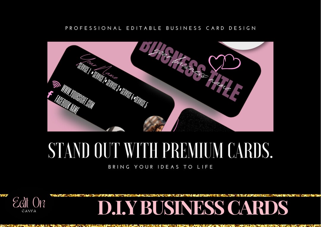 Editable Buisness Card Template - Etsy