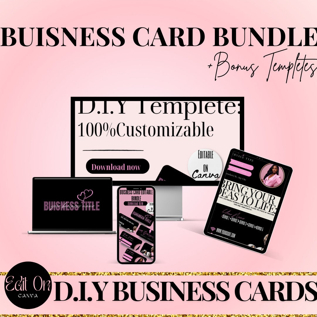 Editable Buisness Card Template - Etsy