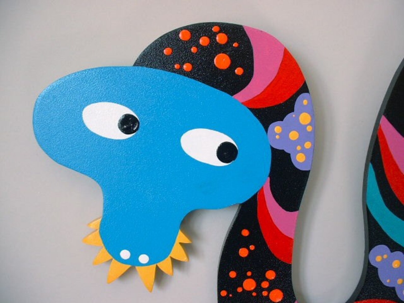 Original Black Snake Clock, Pop Art Snake Wall Decor, Snake Wall Clock ...