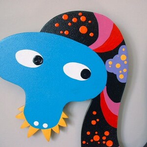 Original Black Snake Clock, Pop Art Snake Wall Decor, Snake Wall Clock ...