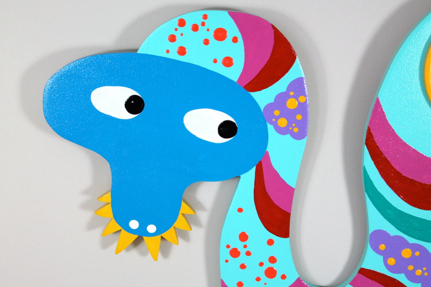 Original Aqua Snake Clock, Pop Art Snake Wall Decor, Snake Wall Clock ...