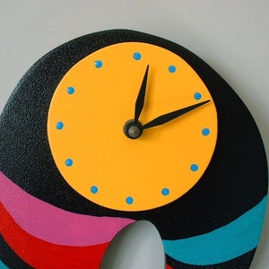 Original Black Snake Clock, Pop Art Snake Wall Decor, Snake Wall Clock ...