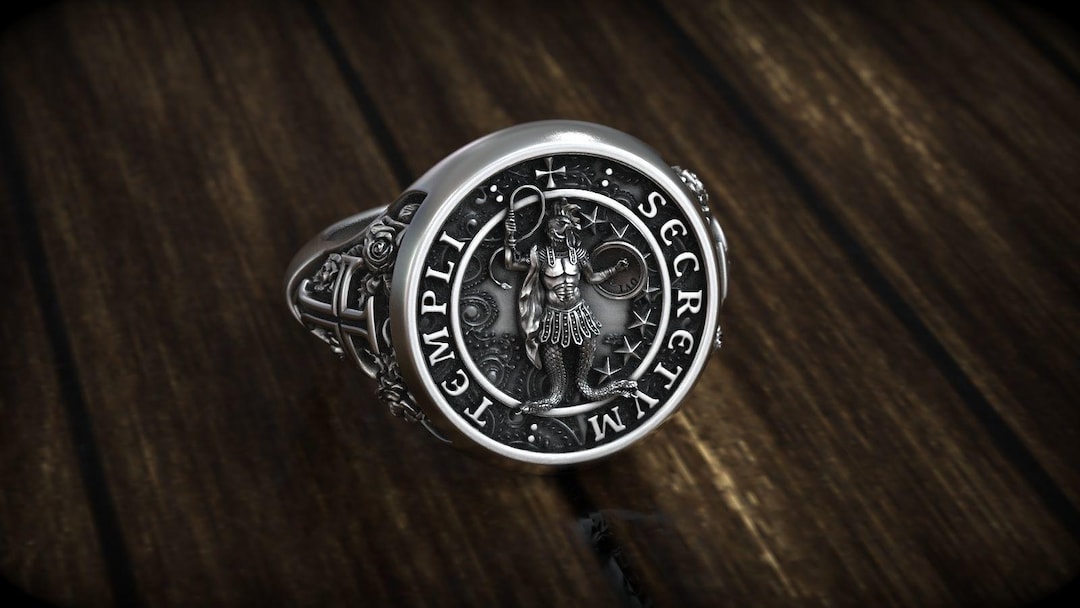 Abraxas Templar Knight Seal – Secret Temple Mystery Symbols Pendant ...