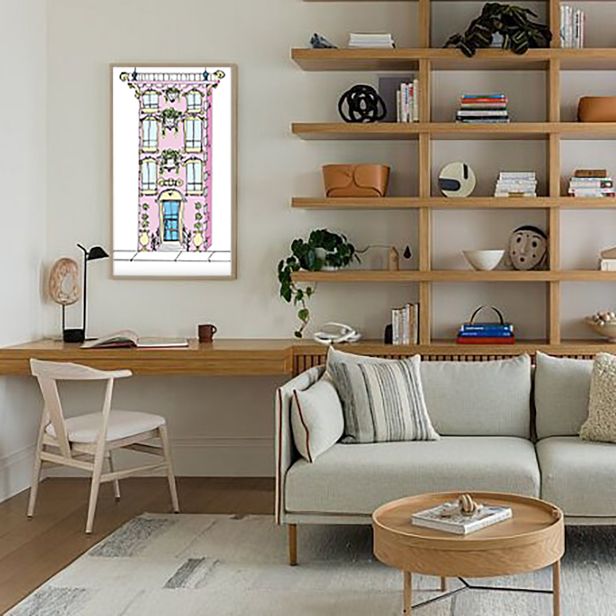 Brownstone Printable Coloring Page, Digital Download Print - Etsy