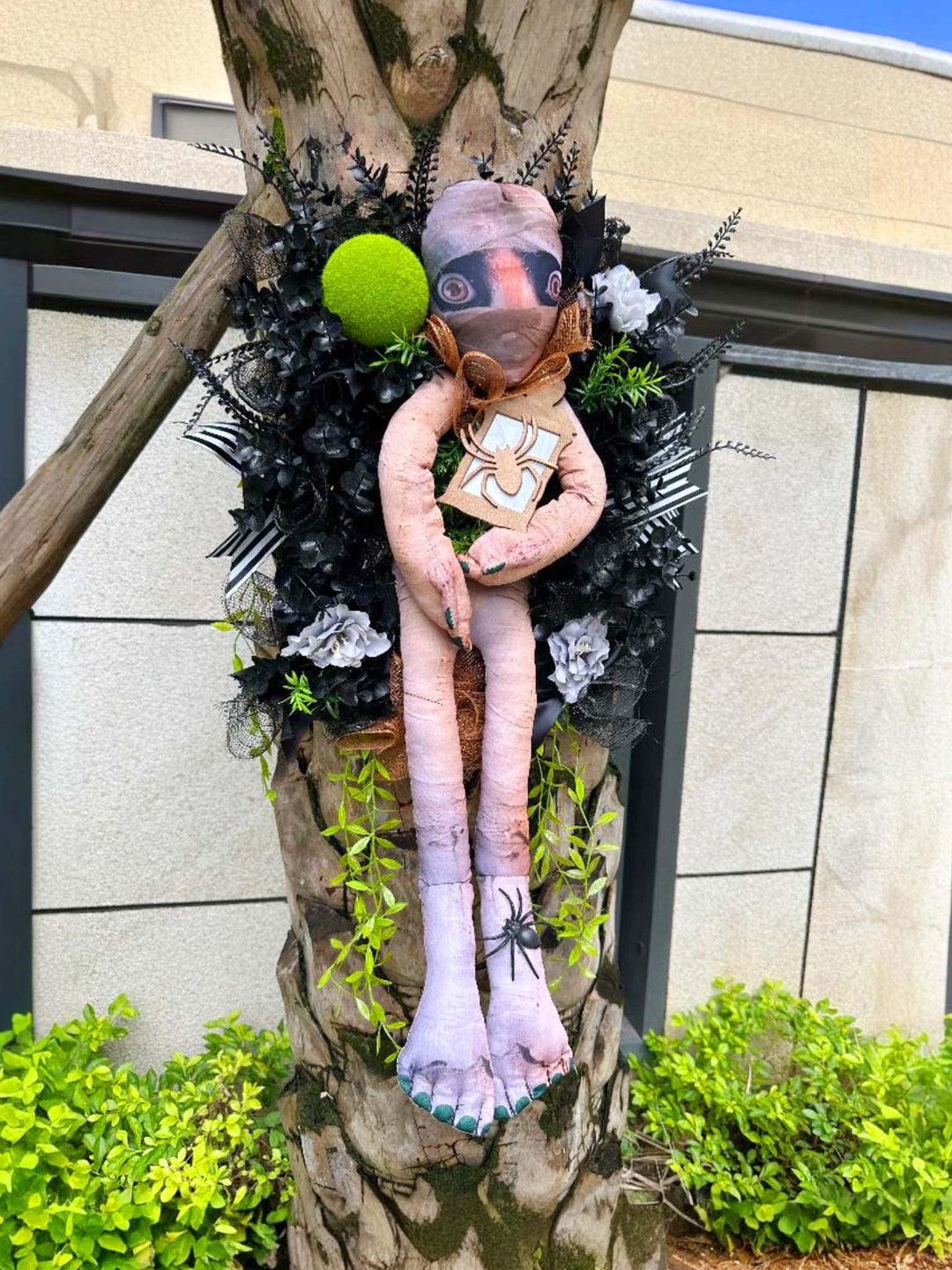 Halloween Mummy Wreath,gothic Mummy Wreath Gift,horror Decoration ...