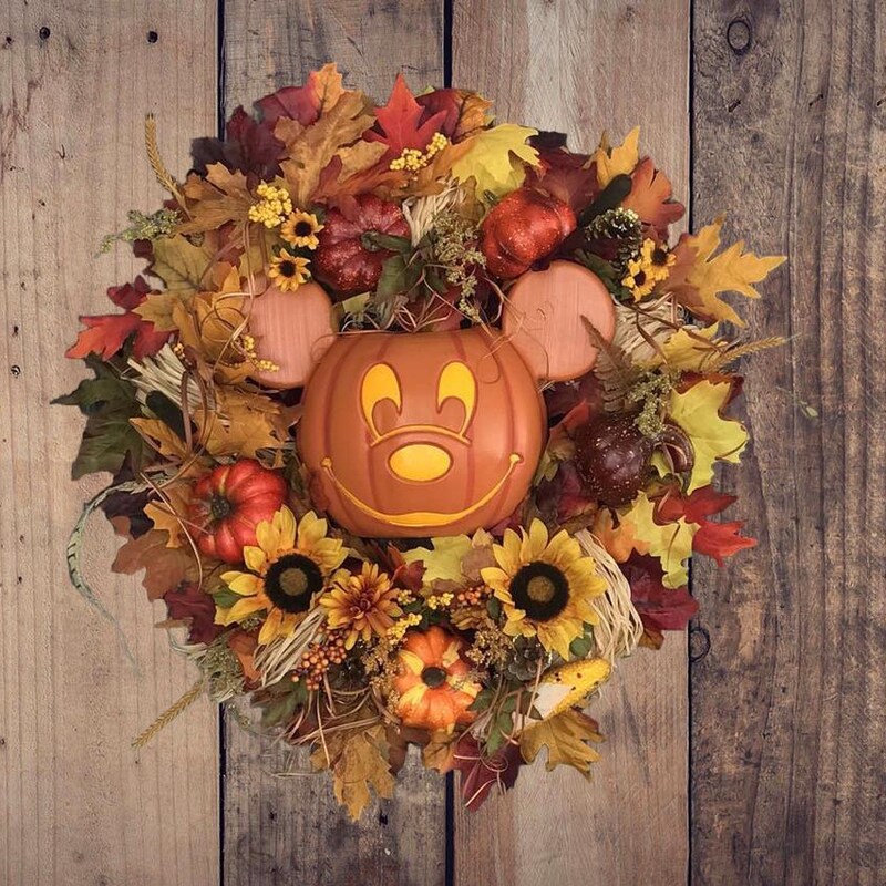 Fall Mickey Wreath - Etsy