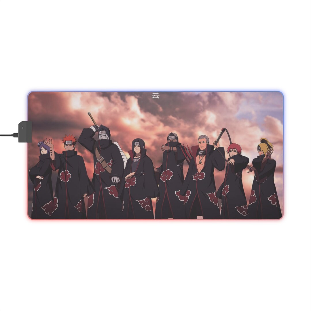 Naruto Akatsuki LED Gaming Mouse Pad - Etsy