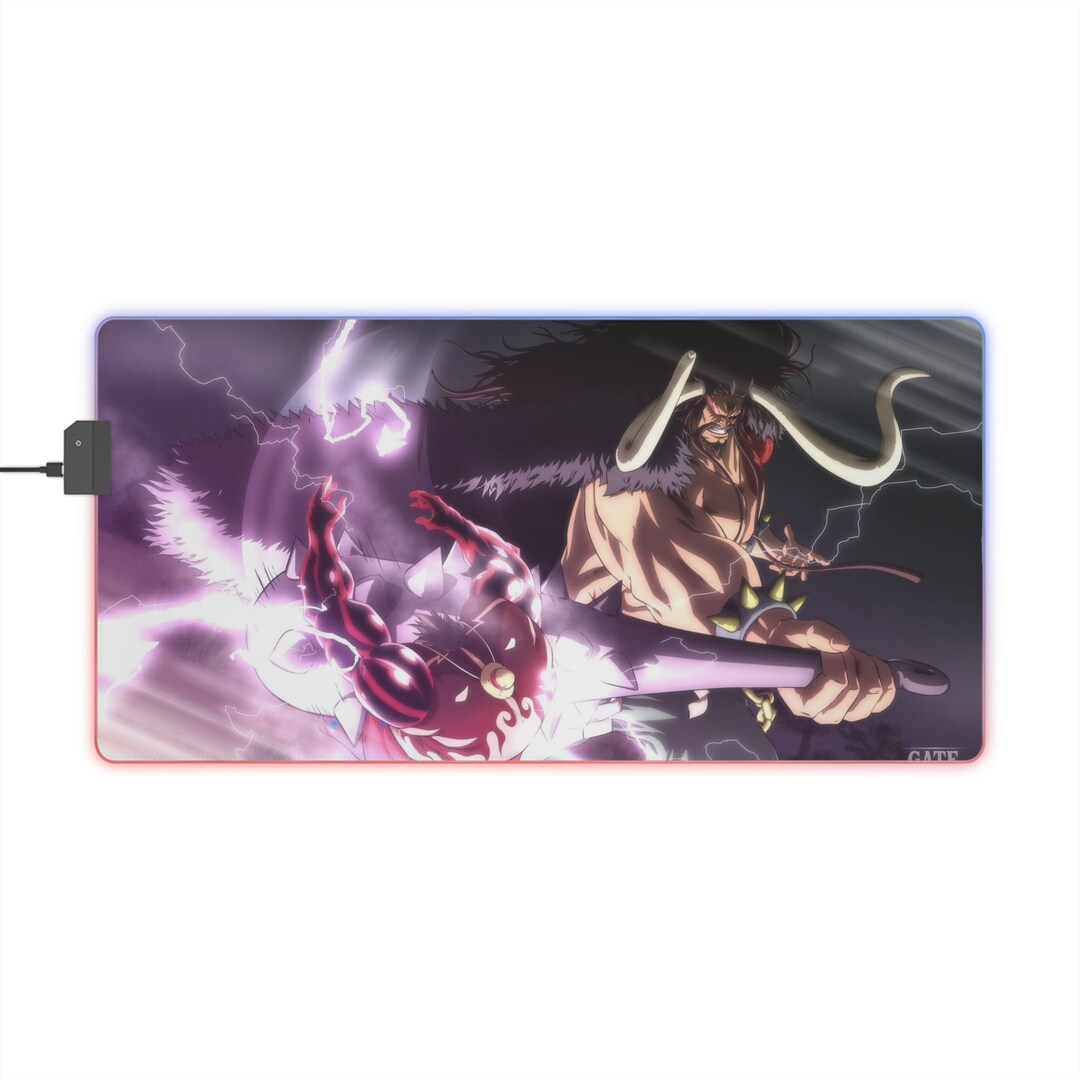 One Piece Kaido Vs Luffy LED Gaming Mouse Pad - Etsy