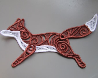 Applique Fox - Etsy
