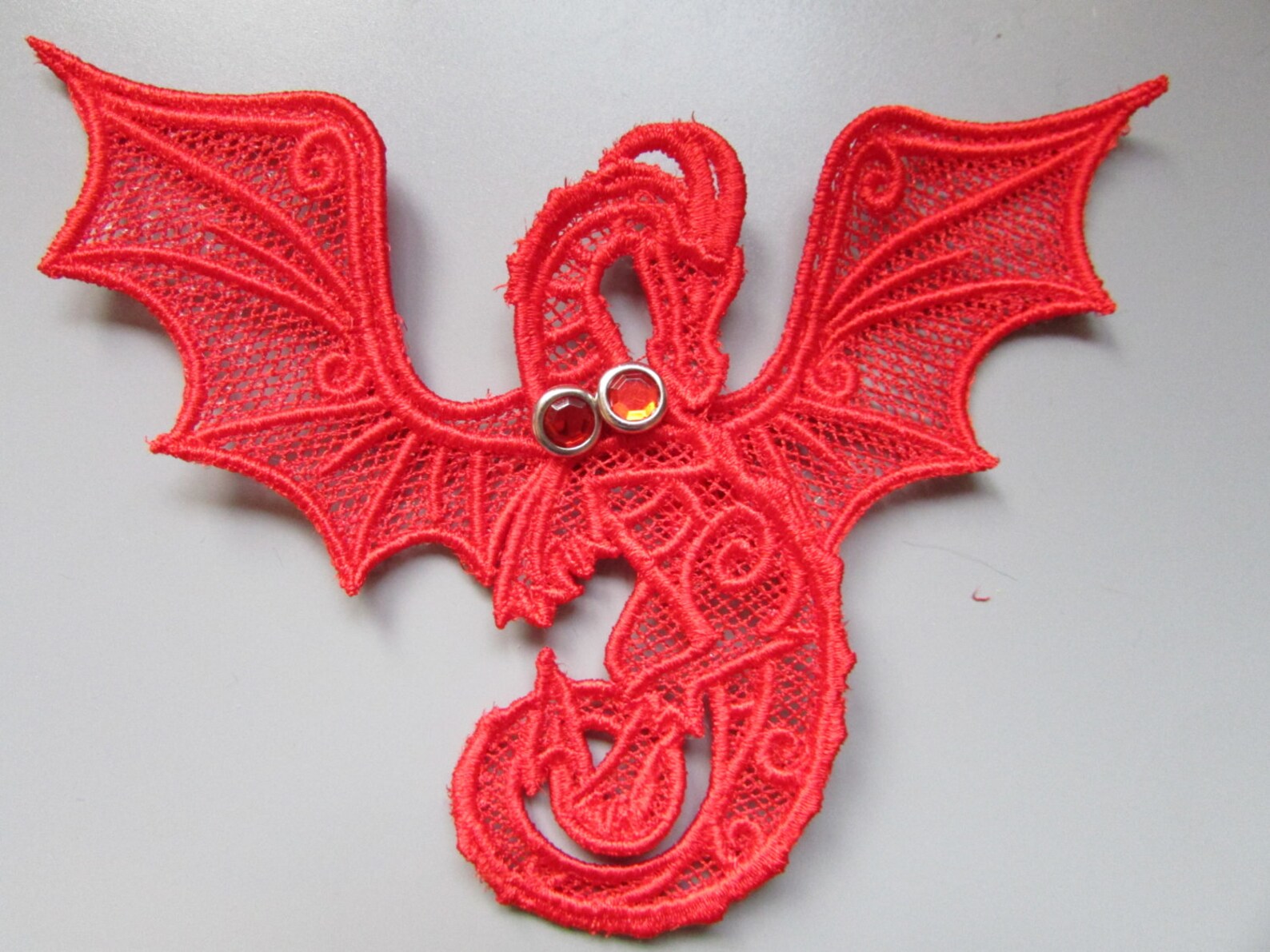 Embroidered Lace Dragon Applique With Moving Parts - Etsy