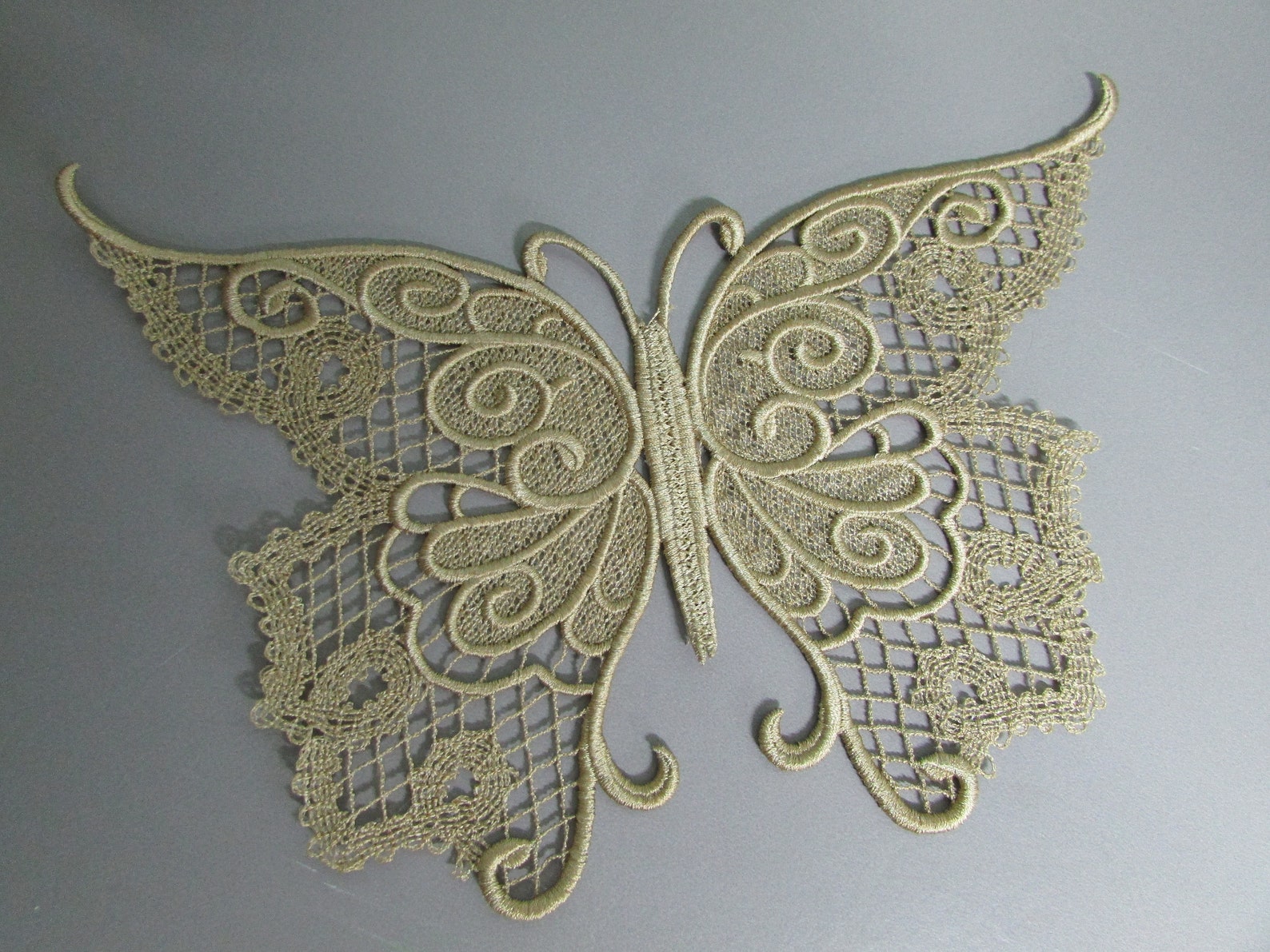 Embroidered Lace Butterfly Applique You Choose Colour and Size - Etsy