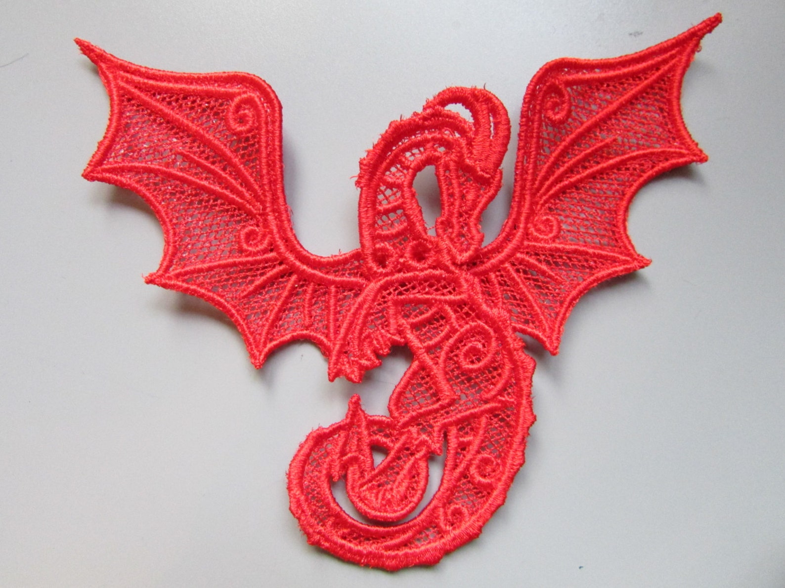Embroidered Lace Dragon Applique With Moving Parts - Etsy