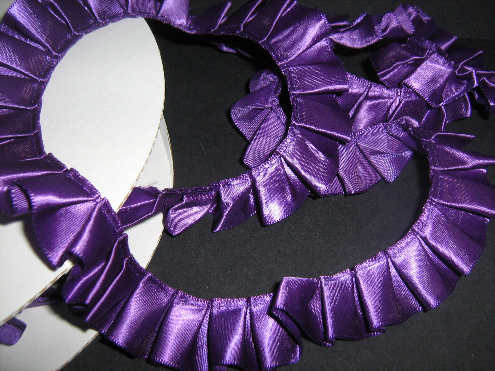 Satin Box Pleat Trim/ribbon Over 20 Colour 1 Metre - Etsy