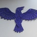 Embroidered Lace Raven Applique Patch - Etsy Canada