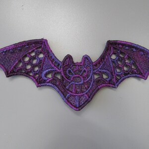Embroidered Bat Lace Applique - Etsy