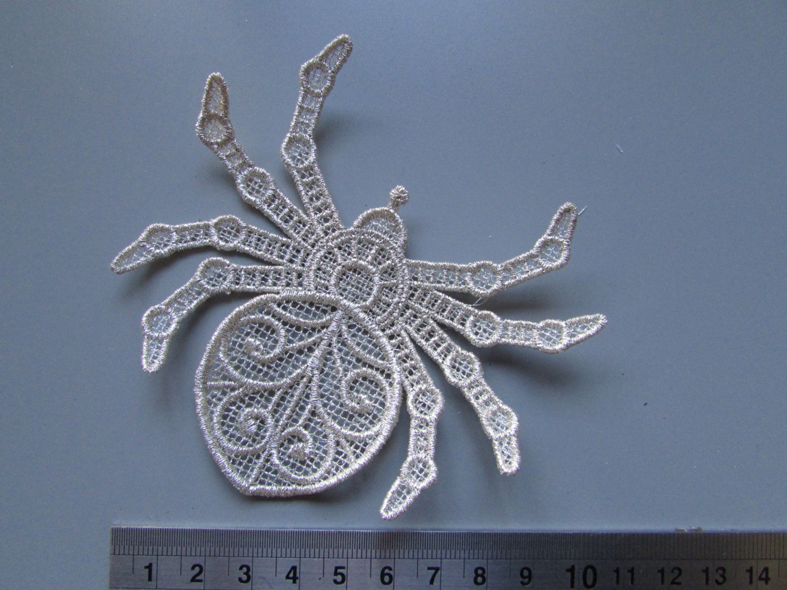 Embroidered Spider Lace Applique - Etsy