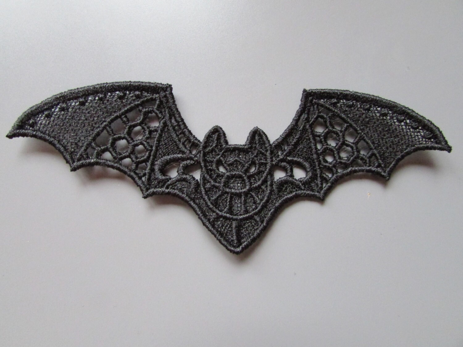 Embroidered Bat Lace Applique - Etsy