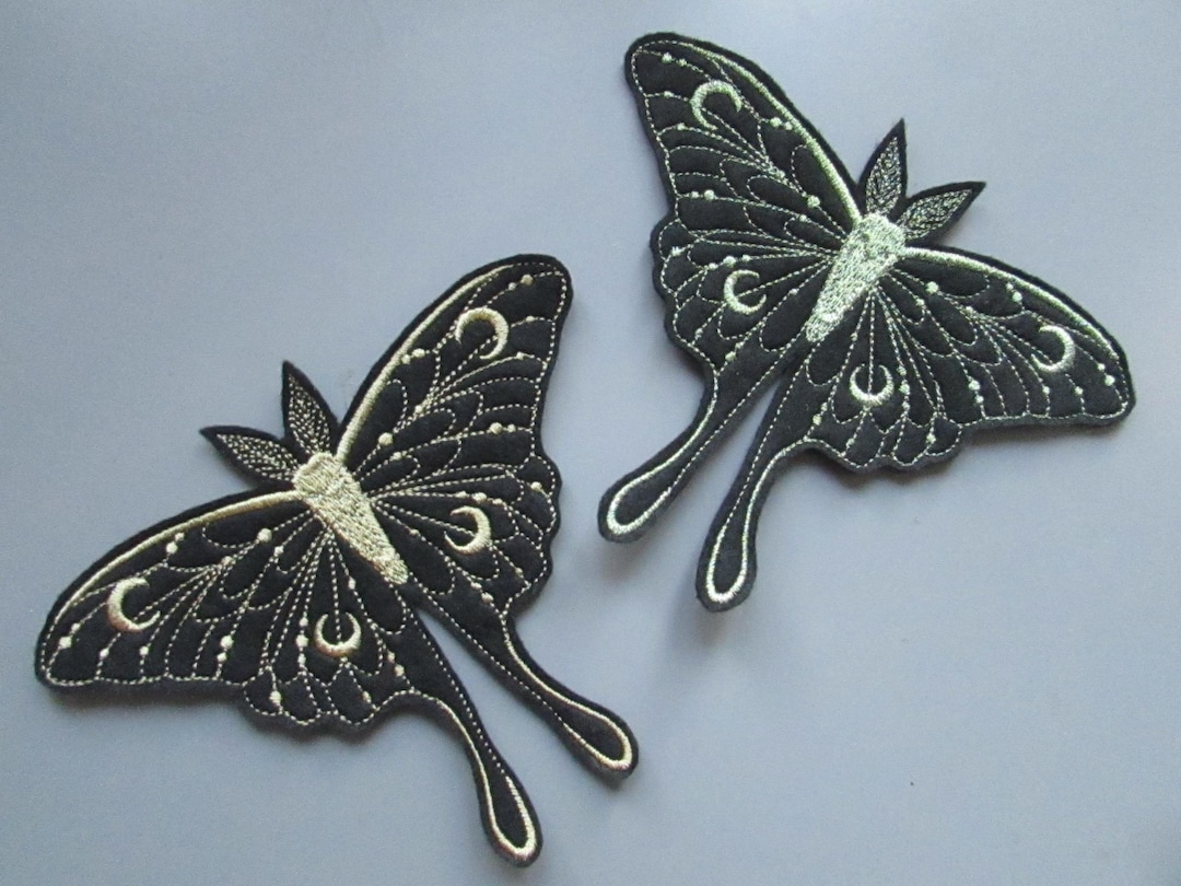 Luna Moth Embroidered Sew on Applique Patch - Etsy