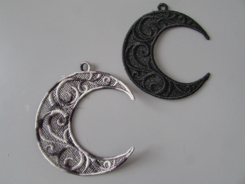 Crescent Moon Applique Made in Any Colour - Etsy