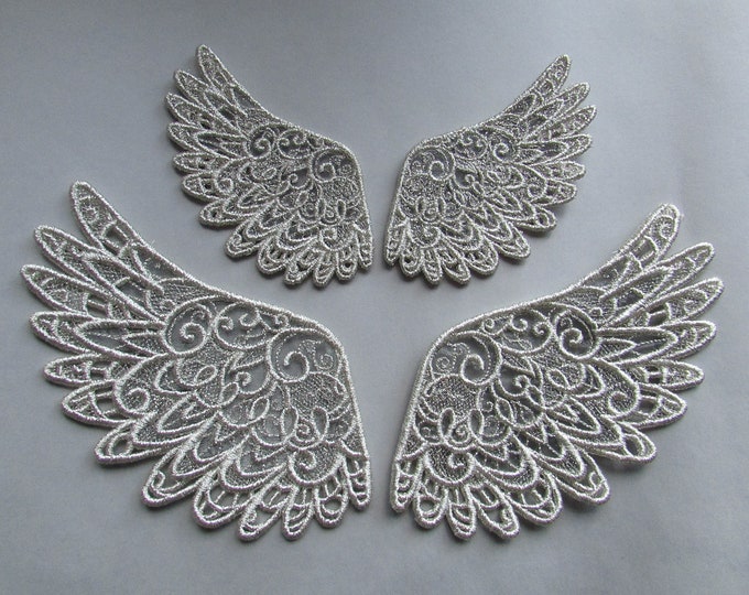 Glitter Angel Wings Iron on Patch | Angel Wing Patch | Wings - Etsy