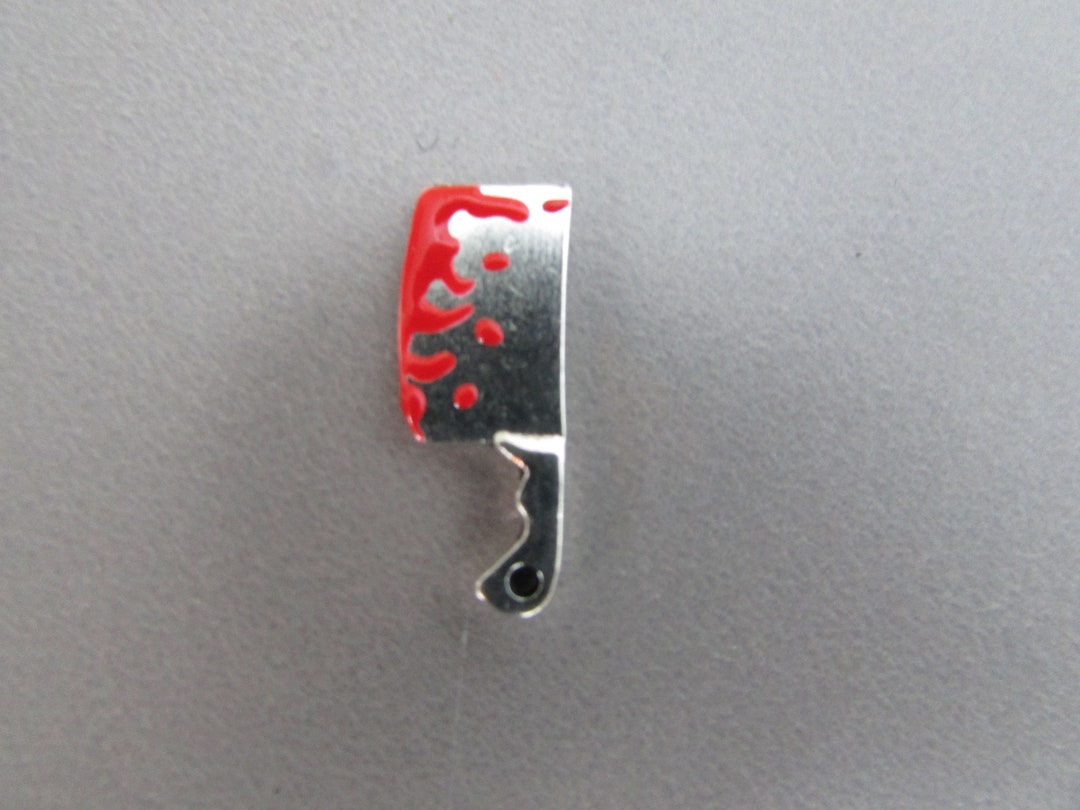 Blood Splattered Meat Cleaver Tibetan Silver Jewellery Charm - Etsy