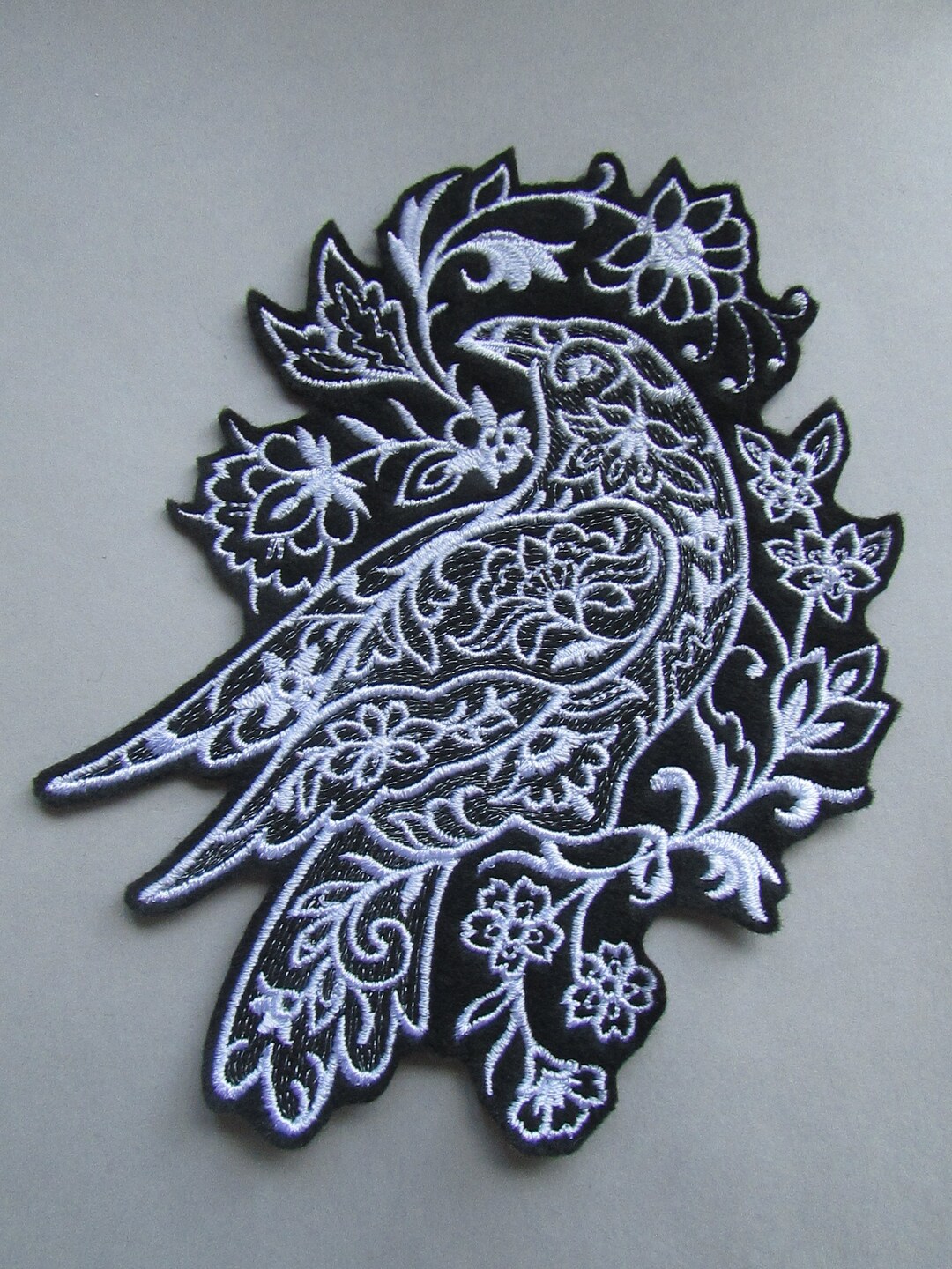 Raven Embroidered Sew on Applique Patch - Etsy