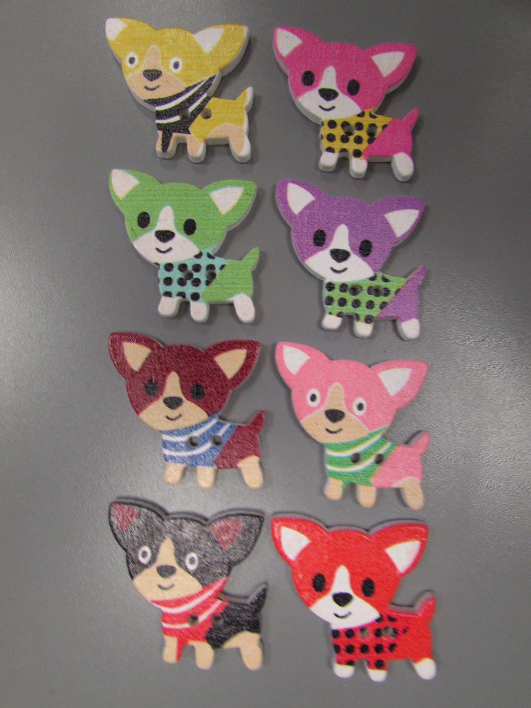 Chihuahua Dog Wooden Buttons X 2 - Etsy