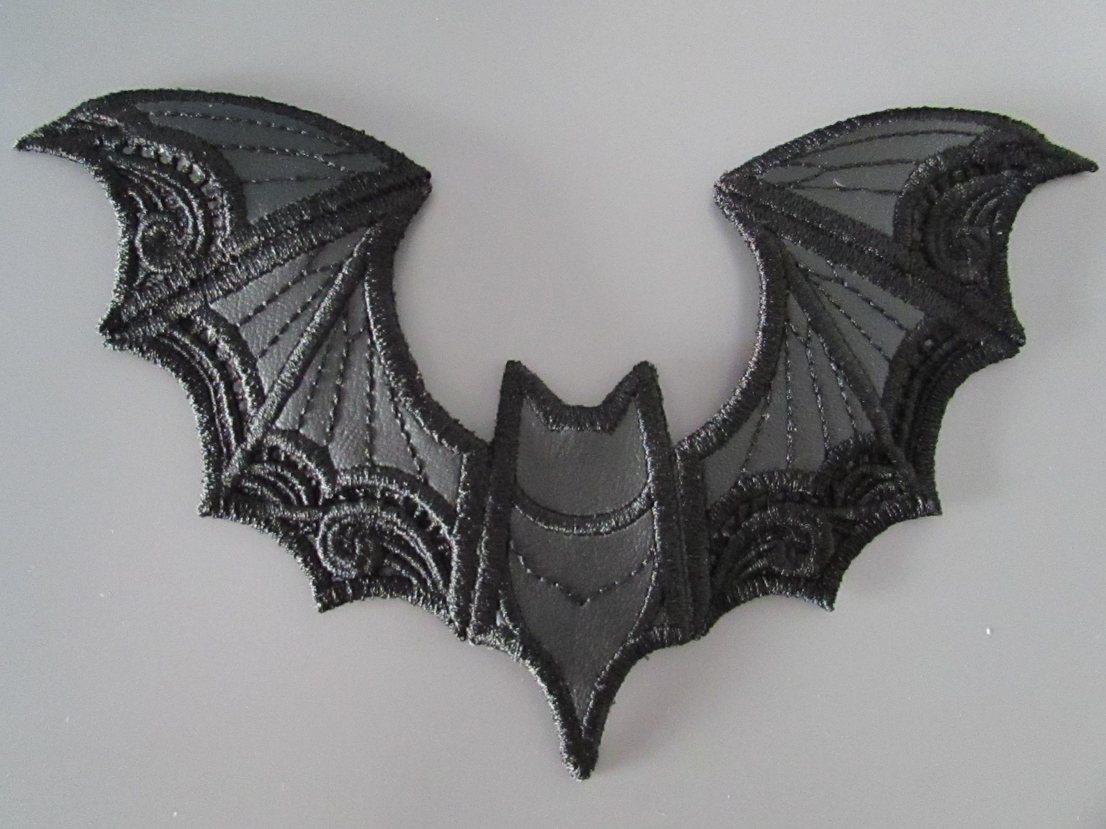 Embroidered Bat Lace Applique - Etsy