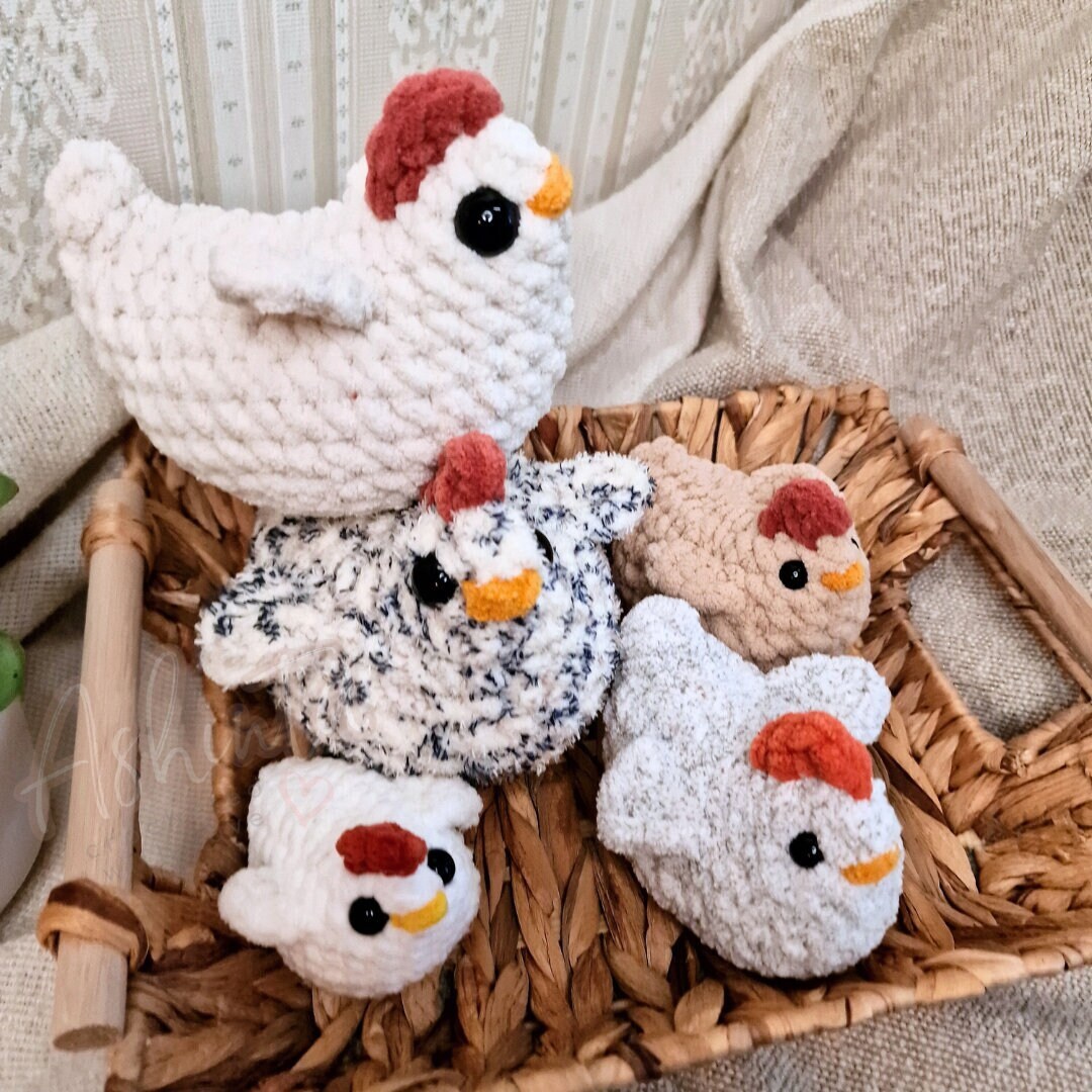 Ready to Ship Chubby Chickens Chicken Plushy Round Soft Decoration Toy ...