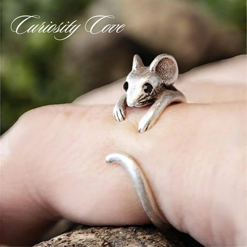 Silver Mouse - Etsy