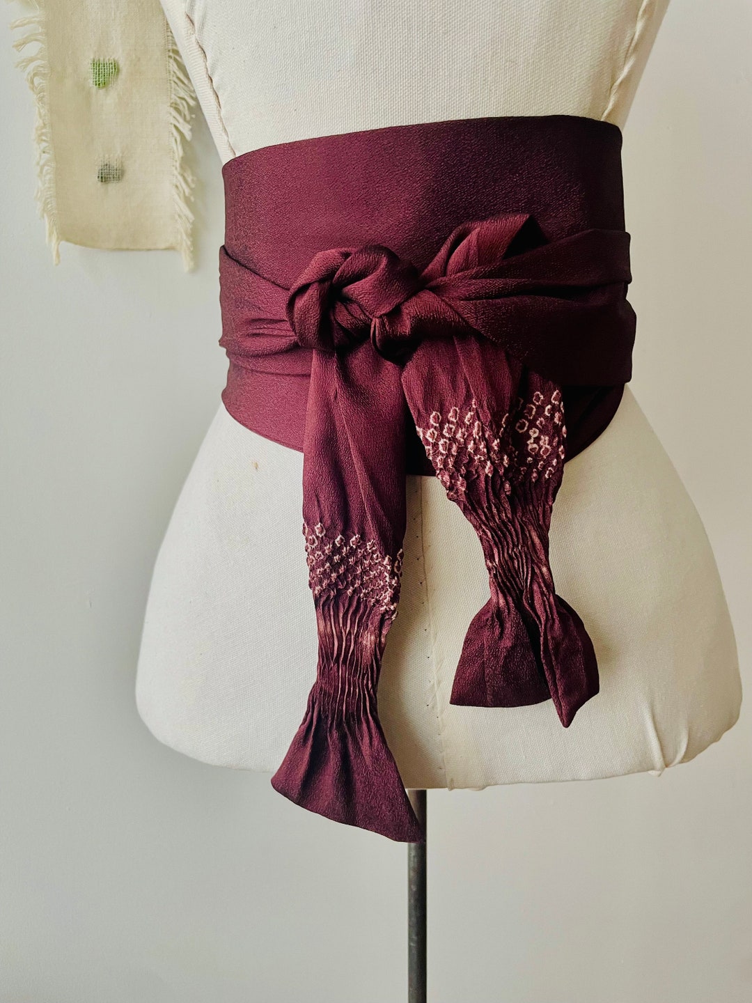 Japanese Obi Tie Dyed in the Shibori Style - Etsy
