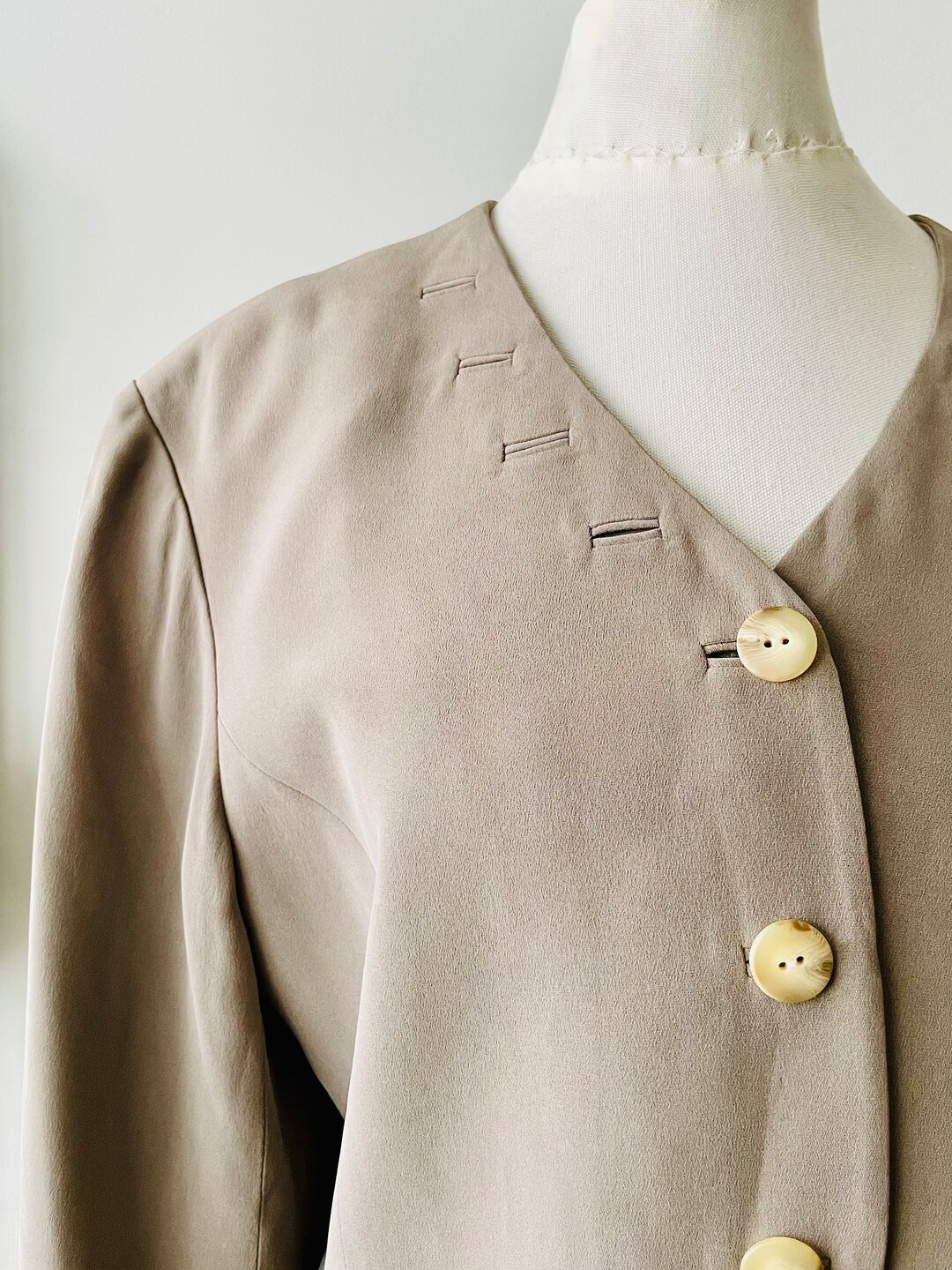 1990s ‘due per Due’ Normcore 100% Silk Jacket - Etsy
