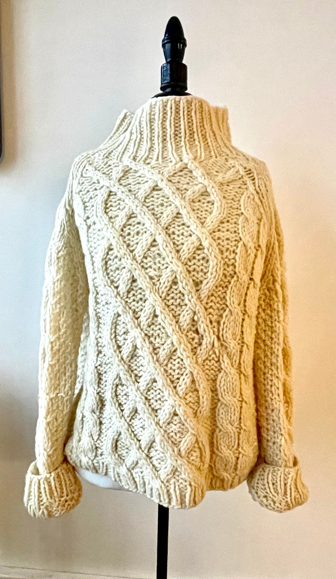 Inis Crafts Hand Knit Irish Wool Sweater - Etsy