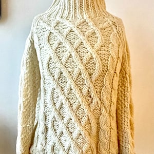 Inis Crafts Hand Knit Irish Wool Sweater - Etsy
