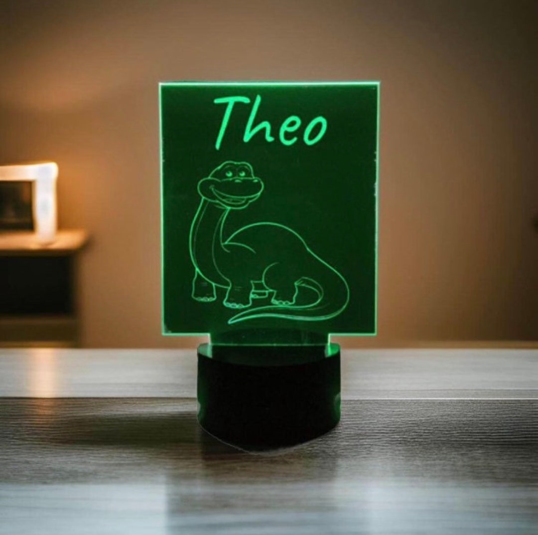 Personalised Night Light/lamp. Children's Night Light. Colour Changing ...