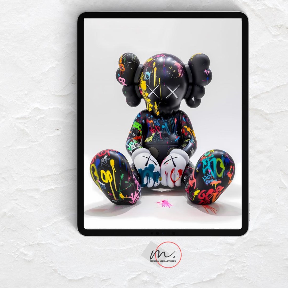 Kaws Figure Poster Kaws Poster Print Kaws Wall Art Graffiti Kaws ...