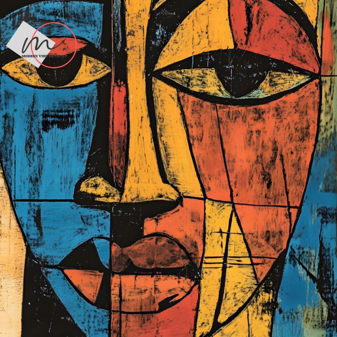 African Abstract Art Digital | African Ethnic Art | Modern Minimalist ...