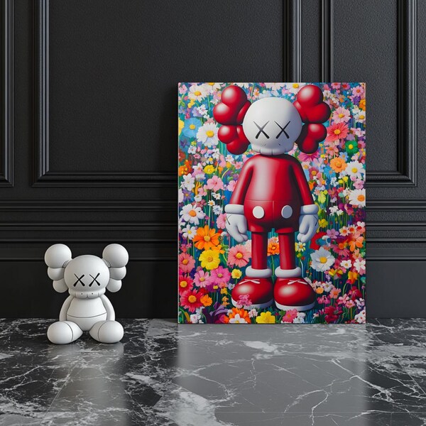 Kaws Flower - Etsy