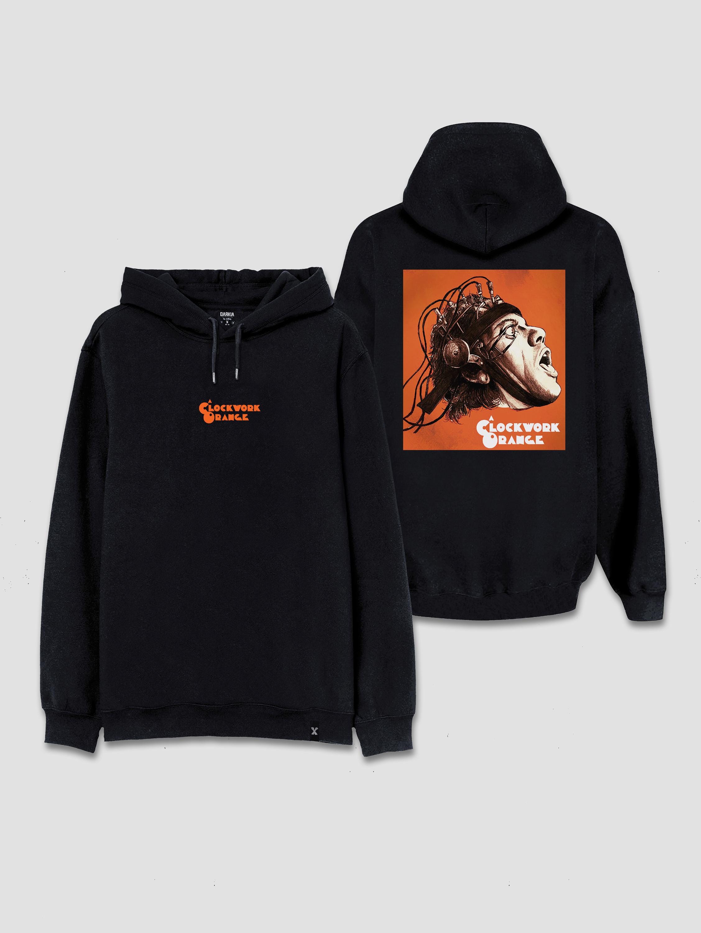 Clockwork Orange Movie Iconic Scene Front and Back Printed Hoodie Retro ...