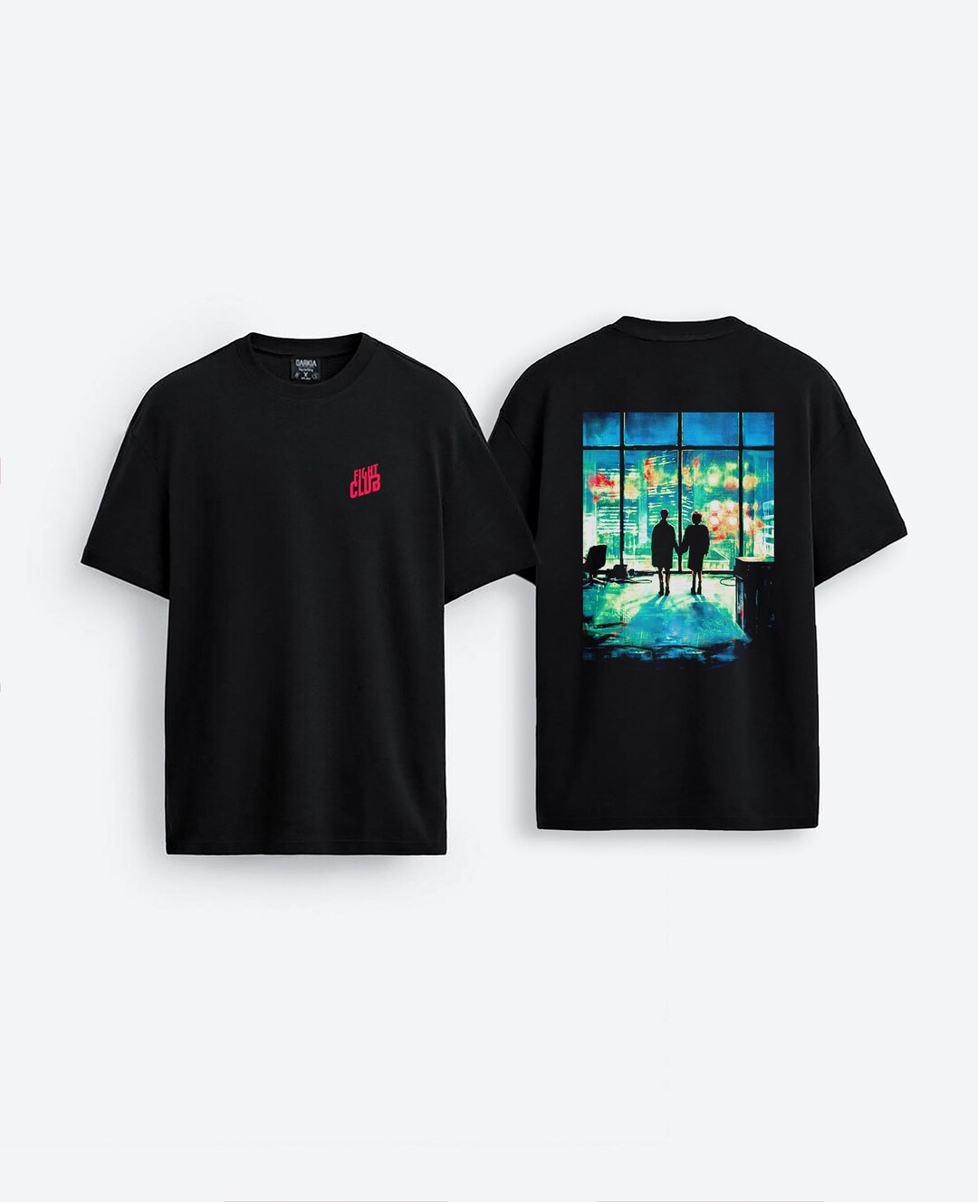 Iconic Movie Scene Fight Club Final Front and Back Printed Tee Shirt ...
