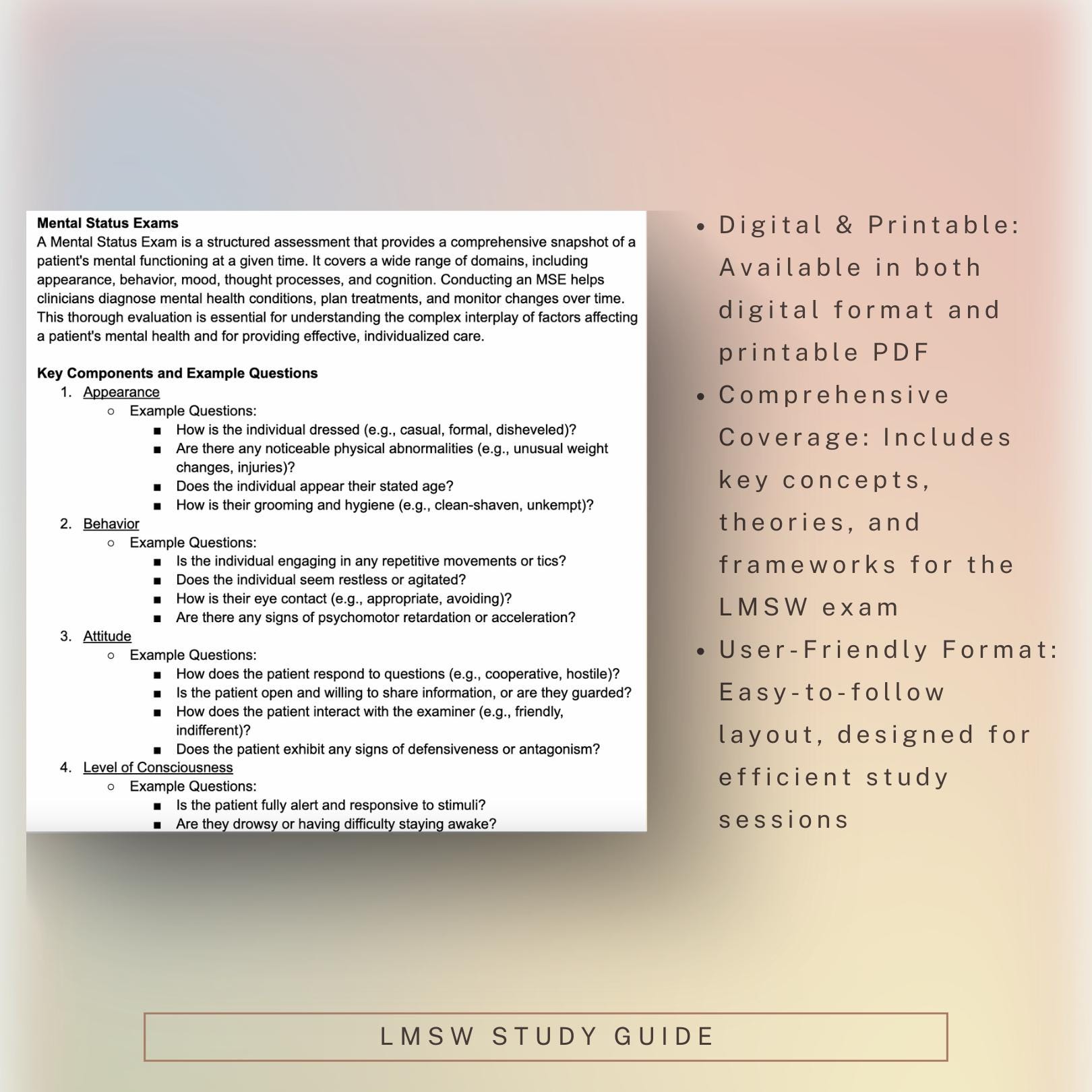 LMSW Exam Success BUNDLE: Comprehensive Study Guide & Practice Tests - Etsy