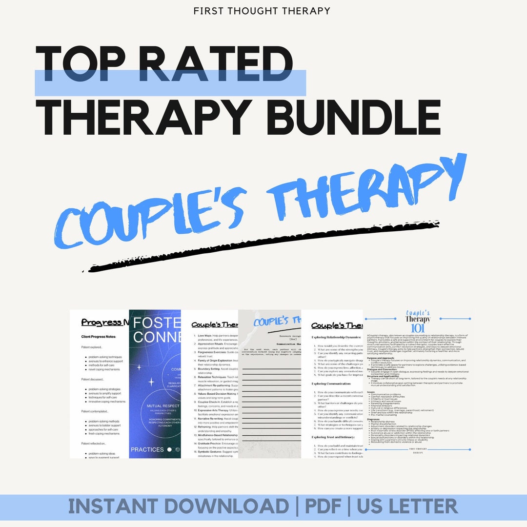 Couple's Therapeutic Toolkit: Therapy Questions, Progress Notes ...