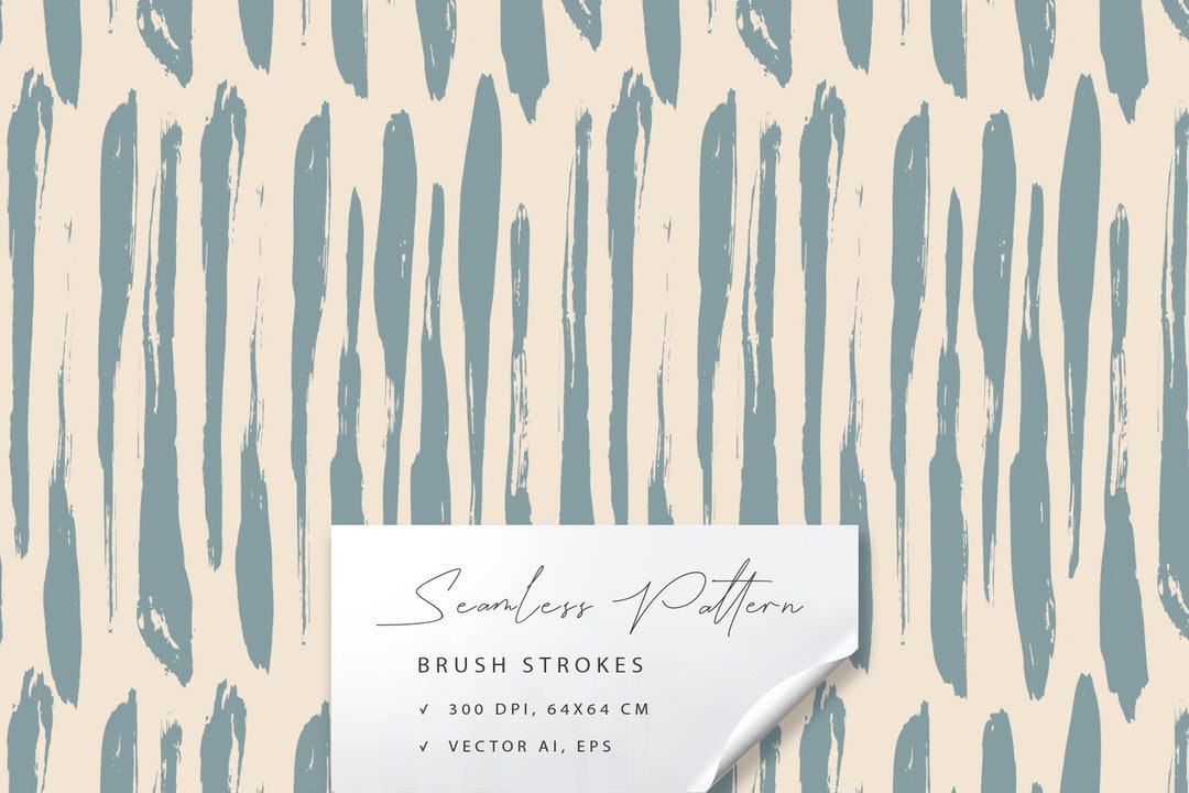 Brush Strokes. Digital Seamless Pattern Design. - Etsy