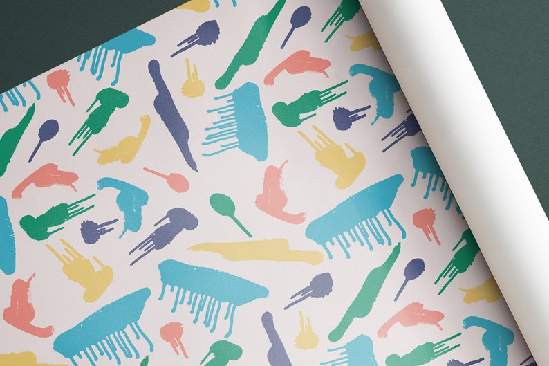 Colorful Paint Stains. - Etsy