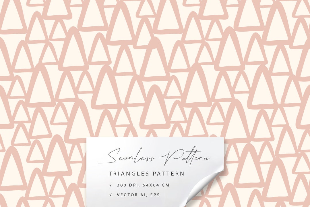 Triangles Pattern. Digital Seamless Pattern Design. - Etsy