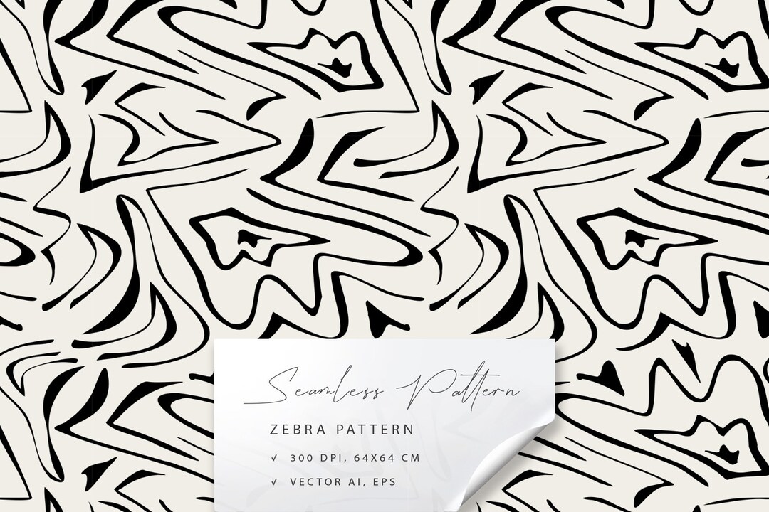 Zebra Pattern. Digital Seamless Pattern Design. - Etsy