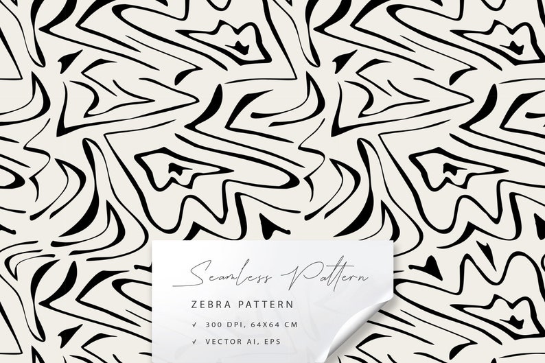 Zebra Pattern. Digital Seamless Pattern Design. - Etsy